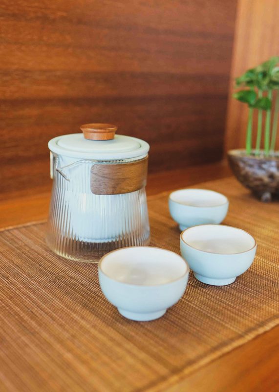 Fluted Glass Travel Tea Set | Tea Chapter